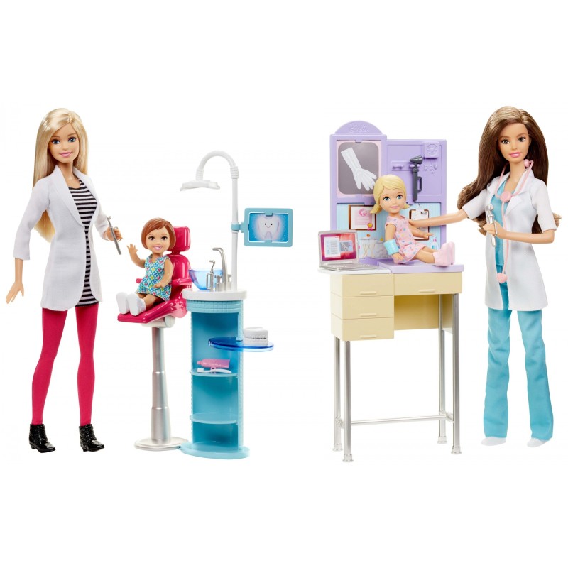 Mattel Barbie Playset a tema Carriera, Bambola in assortimento, Giocattolo per Bambini 3 + anni ...